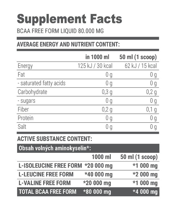 Extrifit bcaa free form liquid 80.000 1000 ml купить Киев и Украина ...