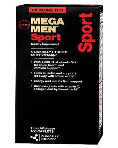 Gnc mega men sport 180 caps купити, ціна в Києві та Україні, відгуки ⭐ ...