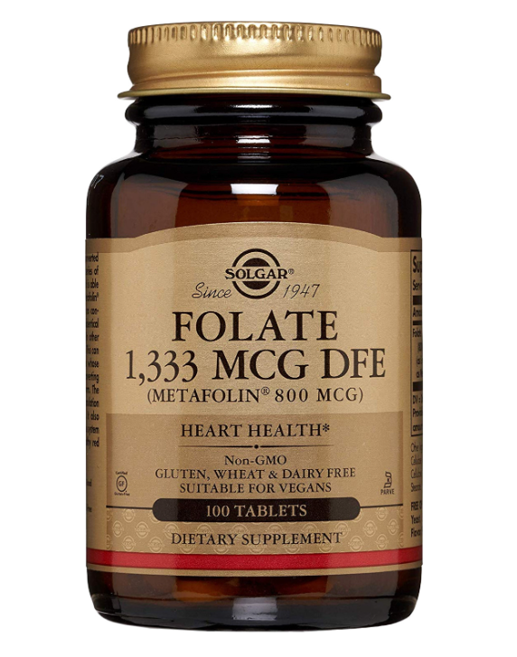 Solgar folate 1,333 mcg dfe (800 mcg folate acid) 100 tabs купити, ціна ...