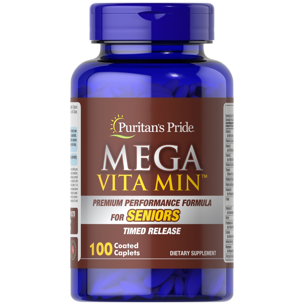 Puritan's pride mega vita min for seniors 100 tabs купити, ціна в Києві ...