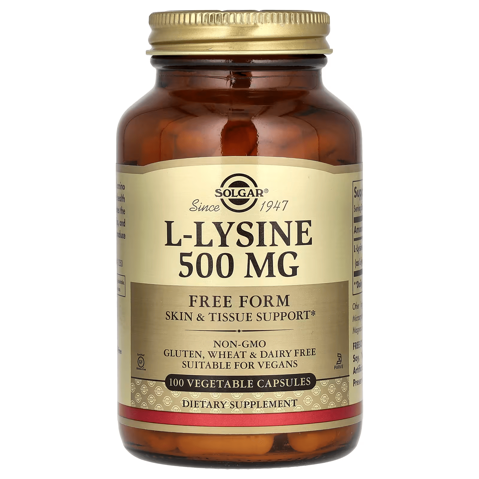Solgar l-lysine 500 mg 100 caps купити, ціна в Києві та Україні ...