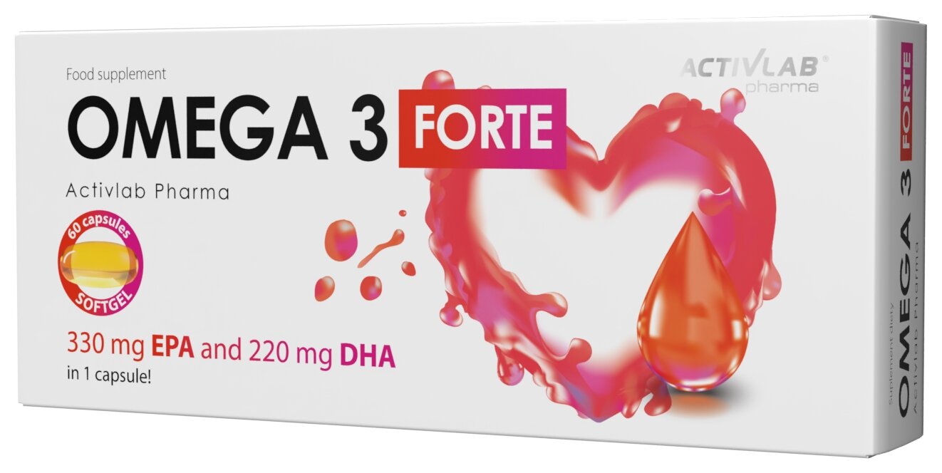 Activlab pharma omega 3 forte 330 mg epa i 220 mg dha 60 caps купити ...