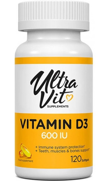 Vplab ultra vit vitamin d3 600iu 120 softgels купить Киев и Украина ...