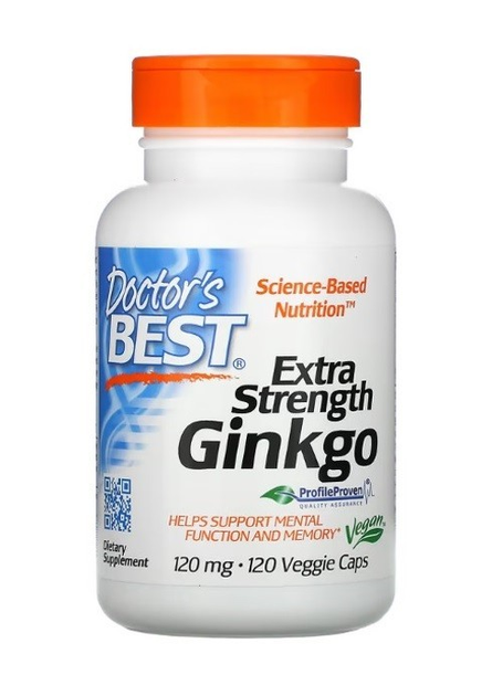 Doctor's best ginkgo extra strength 120 mg 120 vcaps купить Киев и ...