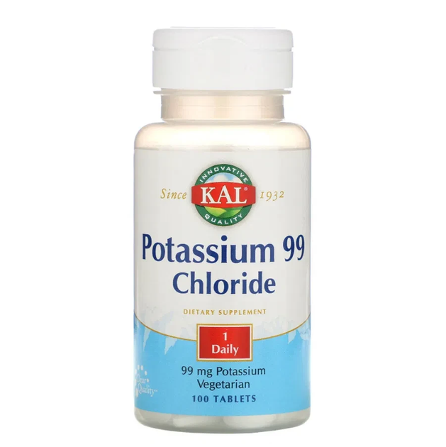 Kal potassium 99 chloride 100 tabs купити, ціна в Києві та Україні ...
