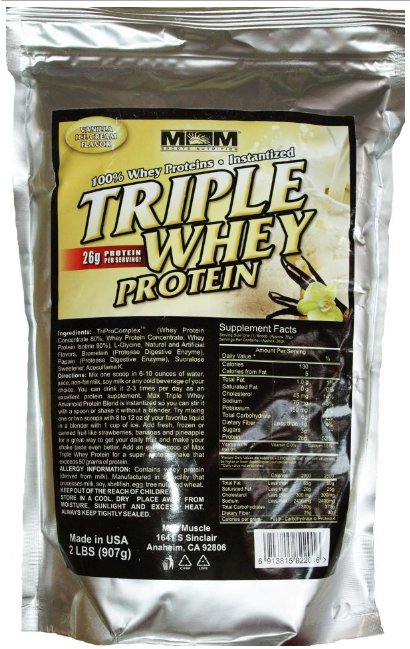 Max muscle triple whey protein 907 g купити, ціна в Києві та Україні ...