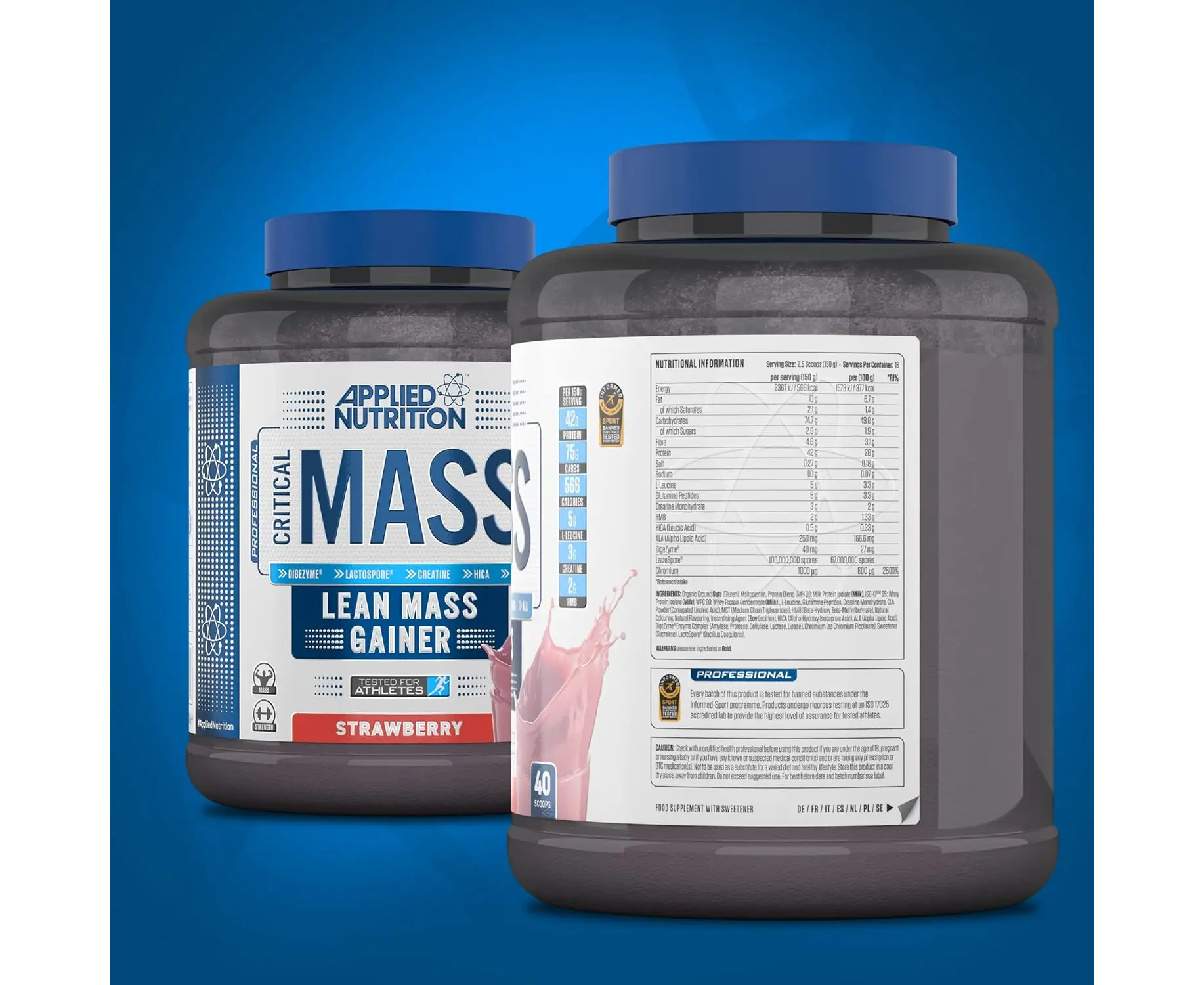 Applied nutrition critical mass professional 2400 g купити, ціна в ...