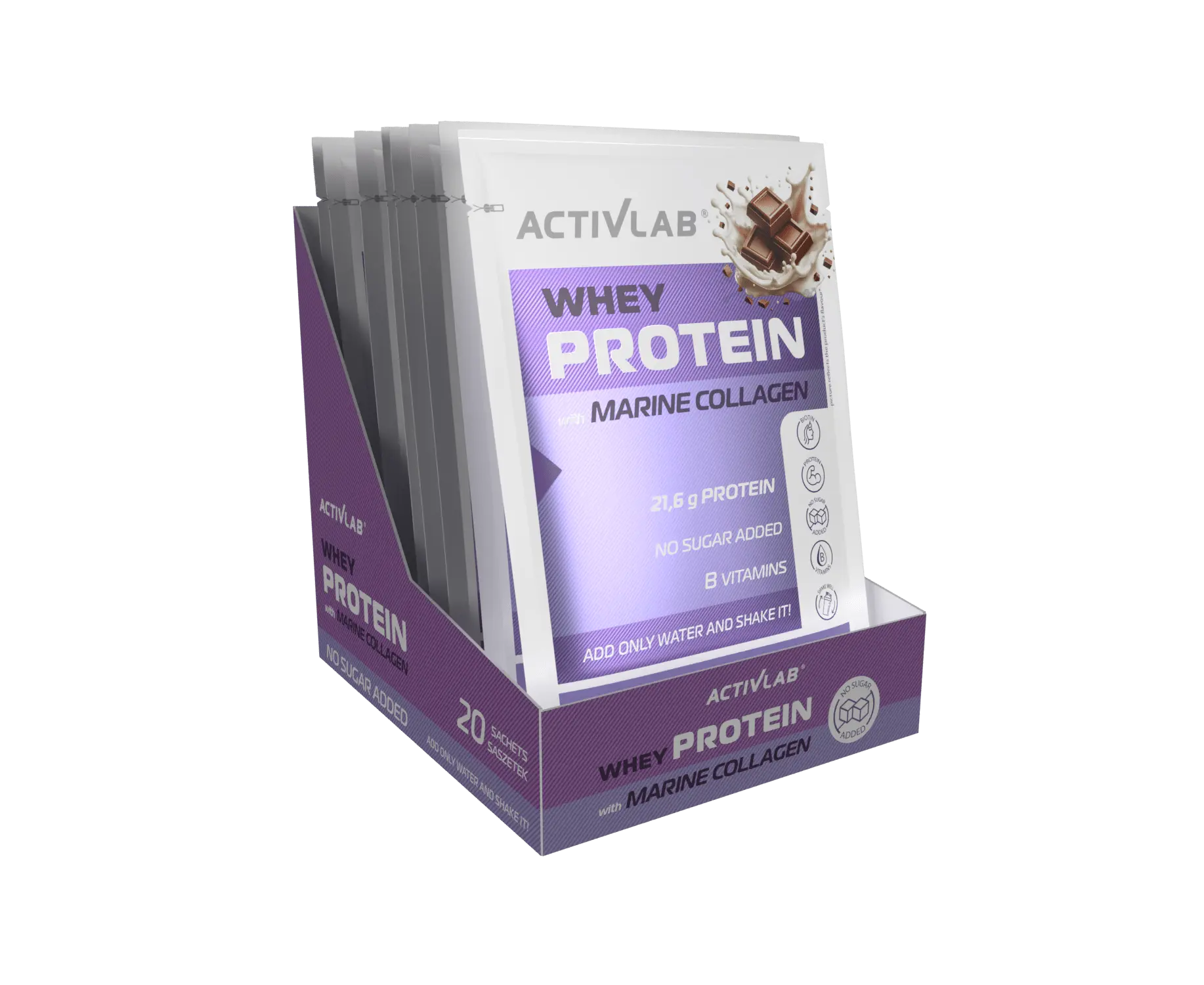 Activlab whey protein with marine collagen 30 g купить Киев и Украина, цена и отзывы ⭐ Mega Mass