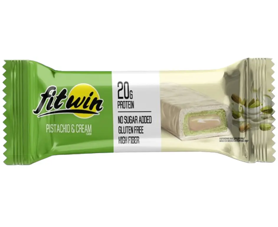 Fitwin protein bar (без цукру) 60 g pistachio & cream купити, ціна в Києві та Україні, відгуки ⭐ ...